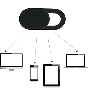 Webcam Cover Slide, Phone Camera Blocker Ultra Thin Camera Cover Slide for Laptop Desktop Pc Tablet Smartphone Protect Your Privacy and Security Strong Adhesive