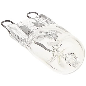 Satco S4617 75 Watt 1250 Lumens T4 Halogen G9 Double Loop Base 120 Volt Clear Light Bulb, Dimmable
