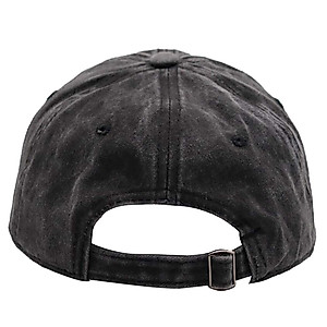 HHNLB Funny Offroad Car American Flag Hat, Adjustable Washed Distressed Mountains Adventure USA Baseball Cap for Men Women (Black 02, one Size)