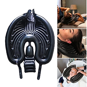 Amira Beauty Portable Inflatable Hair Washing Basin for Easy Home Haircare - Compact and Convenient Design Inflatable SInk