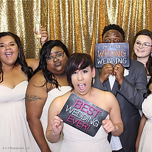 Vibrant Plastic Photo Booth Prop Signs - Sweet Sixteen Mix - Set of 2 Colorful Signs for a Sweet 16th Birthday Party