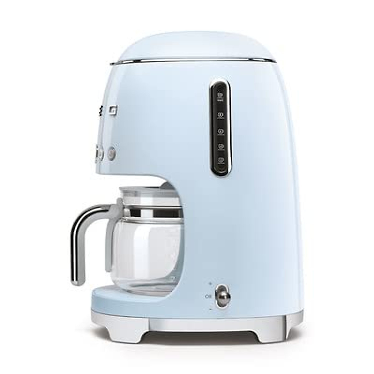 Smeg 50's Retro Drip Coffee Maker with Extra Carafe, Pastel Blue