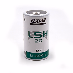 YUTSUJO (2-Pack) 3.6V 13Ah LSH20 D Size Lithium Thionyl Chloride Battery, Raised Positive and Flat Negative