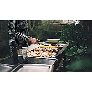 Onlyfire Griddle Accessories Kit, 9PCS Flat Top Grill Accessories Set for Blackstone and Camp Chef, 12" Melting Dome,Grill BBQ Spatulas,Chopper/Scraper, Tongs,Great for Cooking Indoor or Outdoor