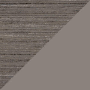 Bush Furniture Commerce 60W U Shaped Desk with Hutch, File Cabinets and Bookcase in Cocoa and Pewter