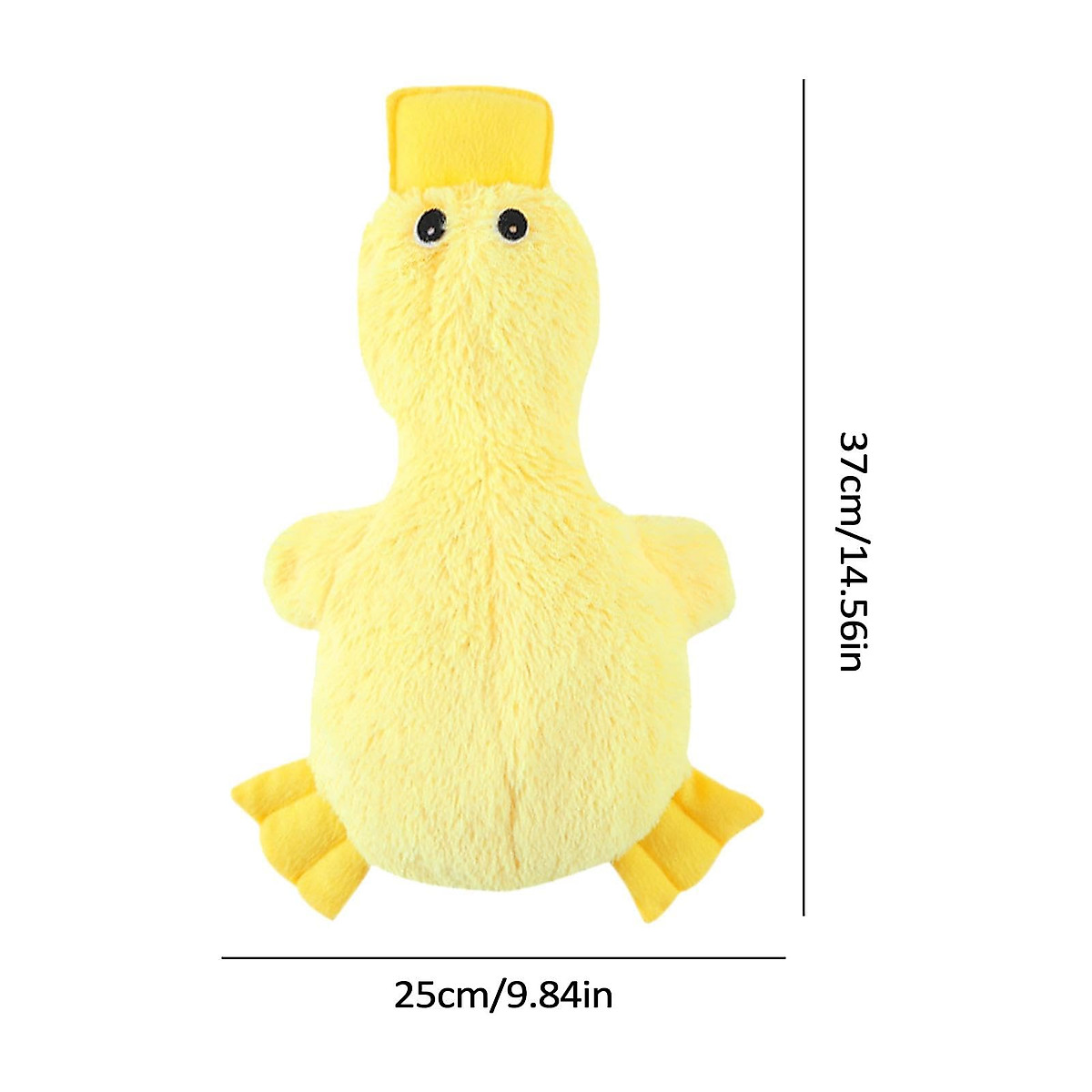 FLYUFO Dog Chewing Duck, Built in Sound Stuffed Dog Toys, Bite Resistant Squeaky Plush Pet Toys, Durable Dog Teething Toys, Lightweight Puppy Plushie Supplies, Dog Plush Toys for Pet Dogs and Puppies