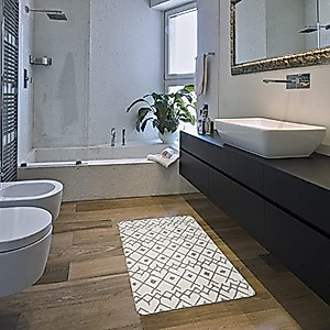 Rugshop Modern Boho Trellis Anti Fatigue Standing Mat 18" x 30" Cream