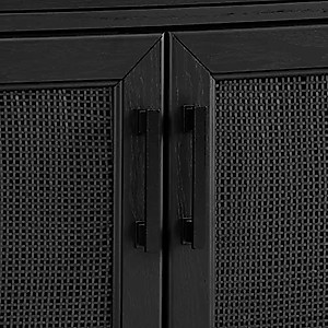 Crosley Furniture Milo Modern Sideboard Buffet Cabinet with Storage Cabinets and Drawers, Kitchen, Dining, Black