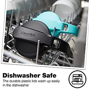 Masontops Multi Top Pitcher Set - Glass Pitcher With Lid & Spout - Elegant Sun Tea Jar - Cold Brew Mason Jar With Handle - 2 X 24 Ounce Wide Mouth Iced Coffee Bottle - Liquid & Food Storage Container