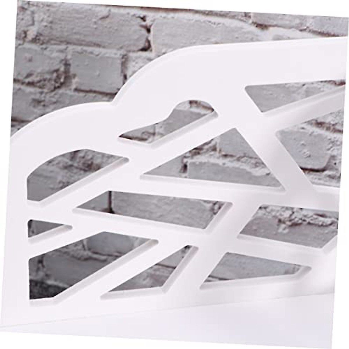 Yardwe Bathroom Racks Organizer Rack Shelf Board Floor Corner Shelf Bath Shelf Basket Shower Shelf Caddy Hollow Bathroom Rack Bathroom Storage Rack Shelf Bathroom Corner Frame Wpc White