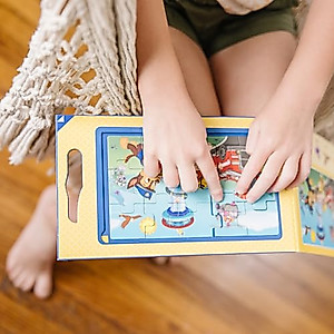 Melissa & Doug PAW Patrol Take-Along Magnetic Jigsaw Puzzles (2 15-Piece Puzzles) - FSC Certified