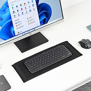 Computer Keyboard Dust Cover Sleeve Bag for Universal Keyboard, 68-87 Keys Wireless/Wired Gaming PC Keyboard Dust Cover, Logitech/Dell/Corsair/Havit/Redragon/Arteck/Apple Keyboard Protector-Black