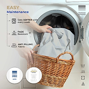 THREAD SPREAD Twin XL Fitted Sheet Only - 100% Cotton 400 Thread Count 16" Deep Pocket White Fitted Sheet Twin XL, Soft Cooling Sateen Weave Elastic Bottom Sheet, Fits College Dorm Mattress, Teens