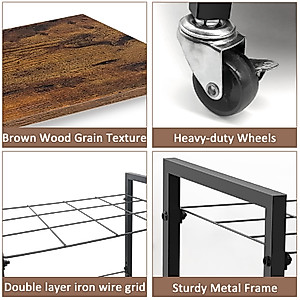 Telawsfun Blueprint Storage Rack Cart,12 Slots Blueprint Holder with Wheels to Storage Poster Architectural Construction Plan Wrapping Paper,Metal Mobile Roll Paper Organizer