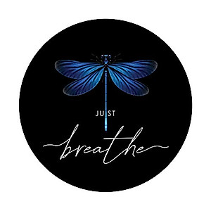 Just Dragonfly Tattoodesign Summer Breathe Meditation Yoga PopSockets Swappable PopGrip