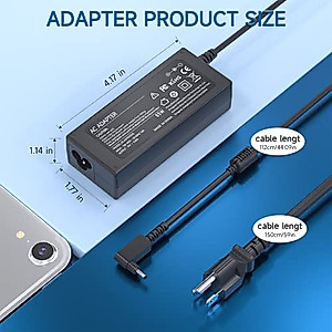 65W N15Q9 N15Q8 19V 2.37A Laptop Charger for Acer Chromebook CB3-532 C720 C740 C731 11 R11 R13 14 15 CB3 CB5 CB3-431 CB5-132T CB3-131 A13-045N2A PA-1450-26 Aspire 5 A515-54 A515-46-R14K Power Cord