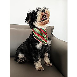 lionet paws Christmas Dog Bandana for Small Medium Large Dogs, Cat Dog Kerchief Dog Triangle Bibs Scarf for Girl Boy Gift
