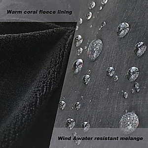 Funlife Warm Winter Hand Muff for Stroller,Waterproof Anti-Freeze Fingerless Glvoes for NYC Winter,Black