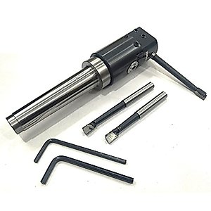 High Precision 30 mm Micro Boring Head & MT2 shank- M10 x 1.5 TPI+3 boring bars