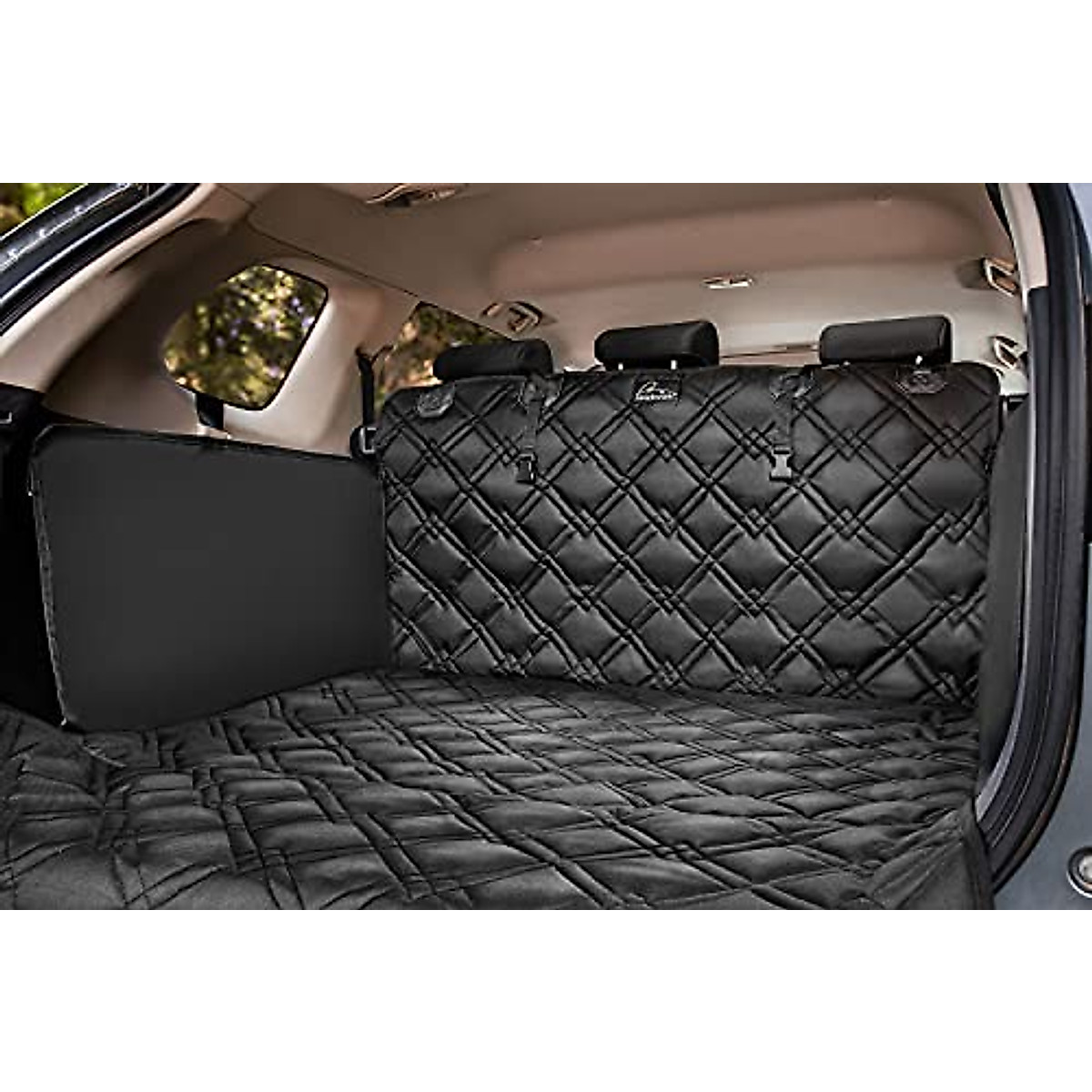 Meadowlark SUV Cargo Liner Dog Seat Covers, Double Stitched & Extra Padded, Water Repellant, Anti Shock, Non-Slip, Dog Car Seat Cover Trunk Mat, Dog Accessories, Pet Car Seat Protector for Fur & Mud