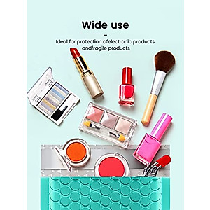 GSSUSA Teal Bubble Mailers, 4x8" Inches, 50 Pack, Usable Size 4x7" Bubble Mailers, Packaging for Small Business, Shipping Envelopes, Packaging Bags, Padded Envelopes, Shipping Supplies