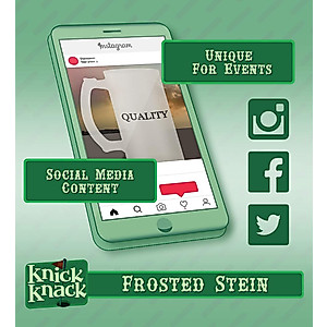 Custom Printed 16oz Frosted Glass Beer Stein Mug Cup CP06 - Add Your Image Photograph Text or Design - Graphic Mug