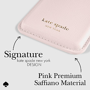 kate spade new york Magnetic Wallet/Card Holder - Compatible with MagSafe Phones and Cases - Pale Dogwood