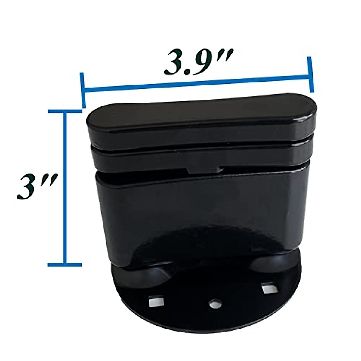 TARKII Gasoline Pack Mount for 2 Gallon Fuel Container and Water Container, Black, 1 pcs fuel mount