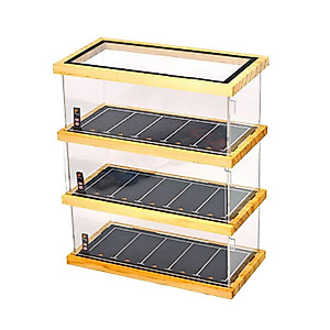 Colaxi 1/64 Diorama Parking Lot Scene Model Acrylic Showcase,Tabletop Scenery Layout Display Car,Collection Gifts,Home Office Decoration, Style C