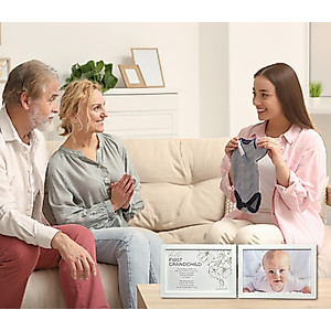 First Grandchild Gift for New Grandparents - Poetry Frame (White)