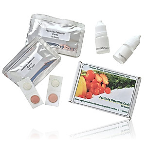 Pesticide Test Strips by RenekaBio, Food Pesticide Testers, Fruit Pesticide Test Kit, Pesticide Testing Equipment, Home Use Science Fair Projects Vegetables Fruits Marijuana 20 Test