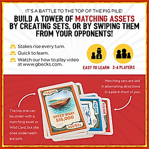 Grandpa Beck's Games Cover Your Assets | from The Creators of Skull King | Easy to Learn and Outrageously Fun for Kids, Teens, & Adults Alike | 2-6 Players Ages 7+