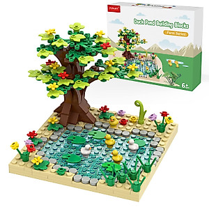 PIPART Farm Animal Duck Pond Building Set, MOC Accessories Bricks Animal Building Toy Set for Kids, Girls and Boys Age 6+ (246 Pieces)