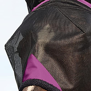 WeatherBeeta ComFiTec Durable Mesh Mask with Nose Black/Purple Full