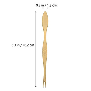 DOITOOL Shortbread 6 Pcs Stainless Steel Seafood Forks Picks Lobster Forks Crab Picks Nut Forks Shellfish Picks Seafood Tools for Crab and Lobster Golden Seafood Crackers and Tools Lobster Crackers