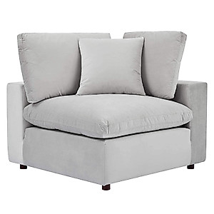 Modway Commix Down-Filled Overstuffed Performance Velvet 3-Seater Sofa