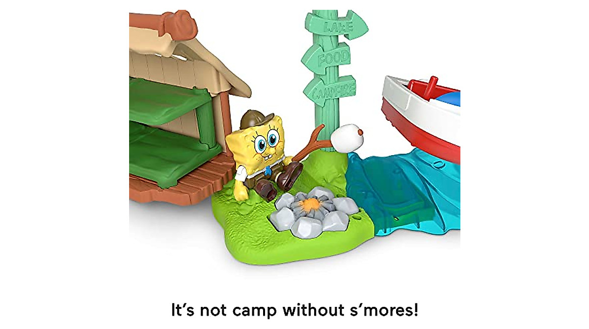 Imaginext SpongeBob Camp Coral Playset for Kids Ages 3+