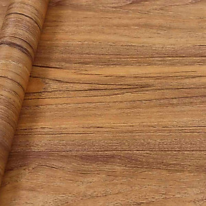 COSNIGHT Wood Grain Contact Paper Peel and Stick Wallpaper Self Adhesive Wall Paper for Countertop Drawer Shelf Liner Cabinet Easy to Clean 15.7In x 118In