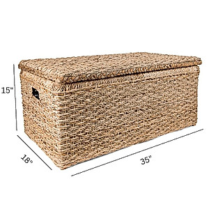 IRNVF Wicker Storage Trunk Rattan| Artisan Made | Rattan