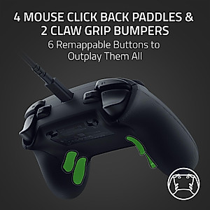 Razer Wolverine V3 Tournament Edition Wired Gaming Controller: Licensed for Xbox Series X|S, Xbox One, Windows PC - 6 Remappable Buttons - Fast Triggers - USB-C Cable - Wired Tournament Mode - Black