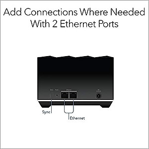 NETGEAR Nighthawk Tri-Band Whole Home Mesh WiFi 6 Add-on Satellite (MS80) – add up to 2,250 sq. ft. of Coverage