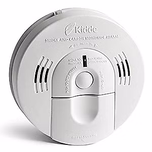 Kidde KN-COSM-IBA Hardwire Combination Smoke Carbon Monoxide Detector Battery Backup Voice Warning Interconnectable (2-Pack)