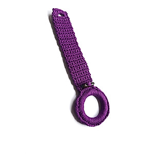 Hanging Kitchen towels ring - Towel holder for kitchen towels with hanging loop - Kitchen towel hanger unique House Warming Gift (Purple)