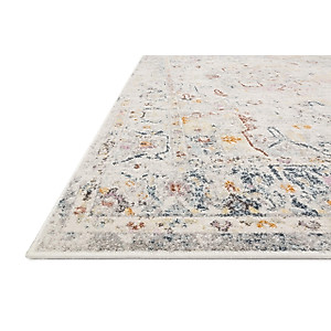 LOLOI II Clara Collection CLA-04 Lt Grey/Multi 2'-5'' x 7'-7'' Runner Rug