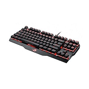ASUS RGB Mechanical Gaming Keyboard - M802 ROG Claymore Core | Cherry MX Red Switches | Dedicated Hot Keys for One-Click Overclocking, Fan Control | Gaming Keyboard for PC | Aura Sync RGB Backlit Eff