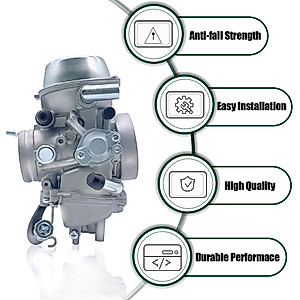 YFM600 Carburetor Carb Kit for Yamaha Grizzly 600 660 YFM600 YFM660 with Fuel Switch Valve Petcock ATV Carb