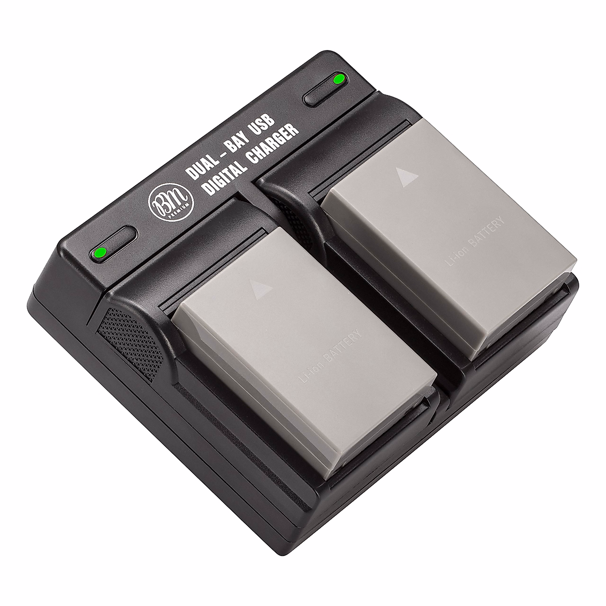 BM Premium 2 BLS-50, PS-BLS5 Batteries and Dual Bay Charger for Olympus OM-5, OM-D E-M5 III, E-M10, E-M10 III, E-M10 IV, E-PL8 E-PL9 E-PL10 Stylus 1 Cameras