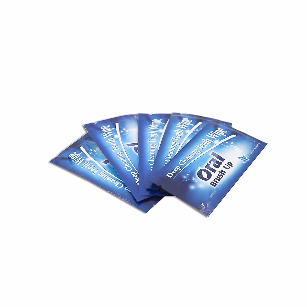 Oral Brush-Up Packets Deep Cleaning Teeth Wipe Daily Routine To Keep Your Teeth Clean & White At Home, Office or While Traveling (24 Pack)