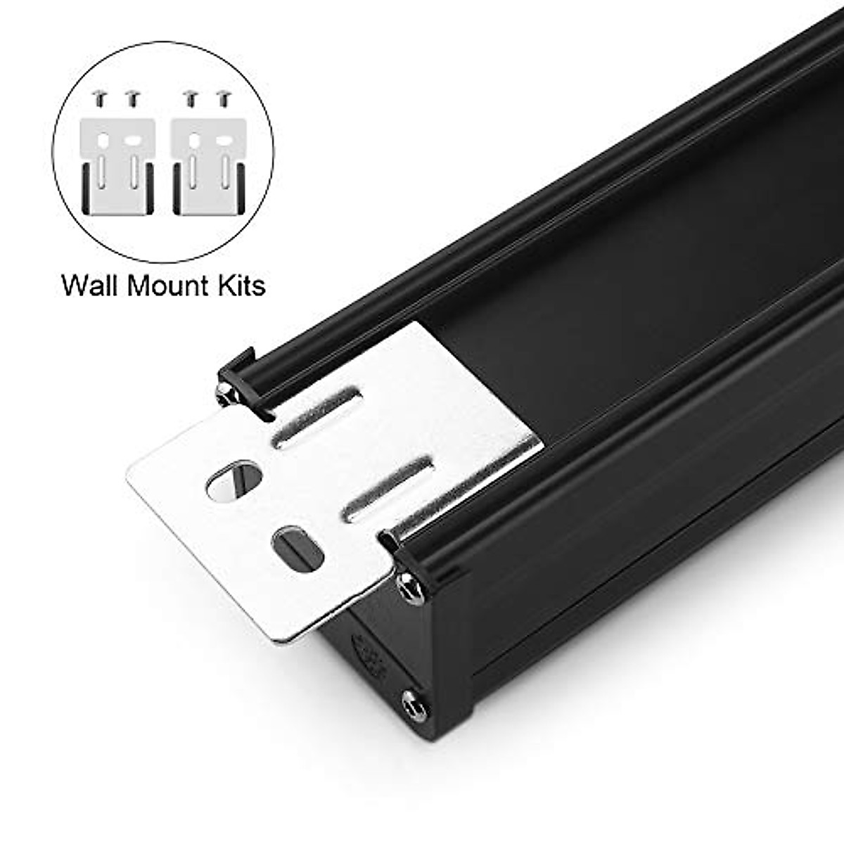 Long Heavy Duty 16 Outlet Large Metal Garage Workshop Multi Wide Industrial Power Strip. 6FT Cord 15A, 125V, 1875W (Black)