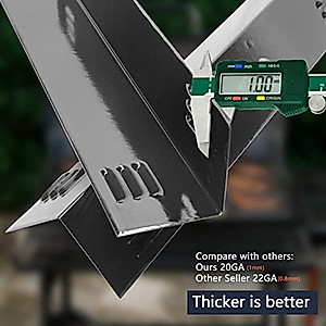 Hongso 15 13/16" Grill Heat Plates and 16 15/16" Pipe Burners for Dyna-Glo M486GMDG14, DGF487GRP, DGF486GSP, M486RDDG14, M486BBDG14 Grill Models